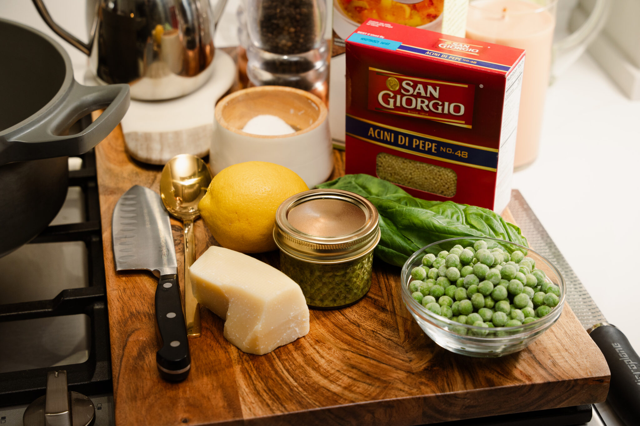 Pesto and Pea Pastina - Sauced by Sunday