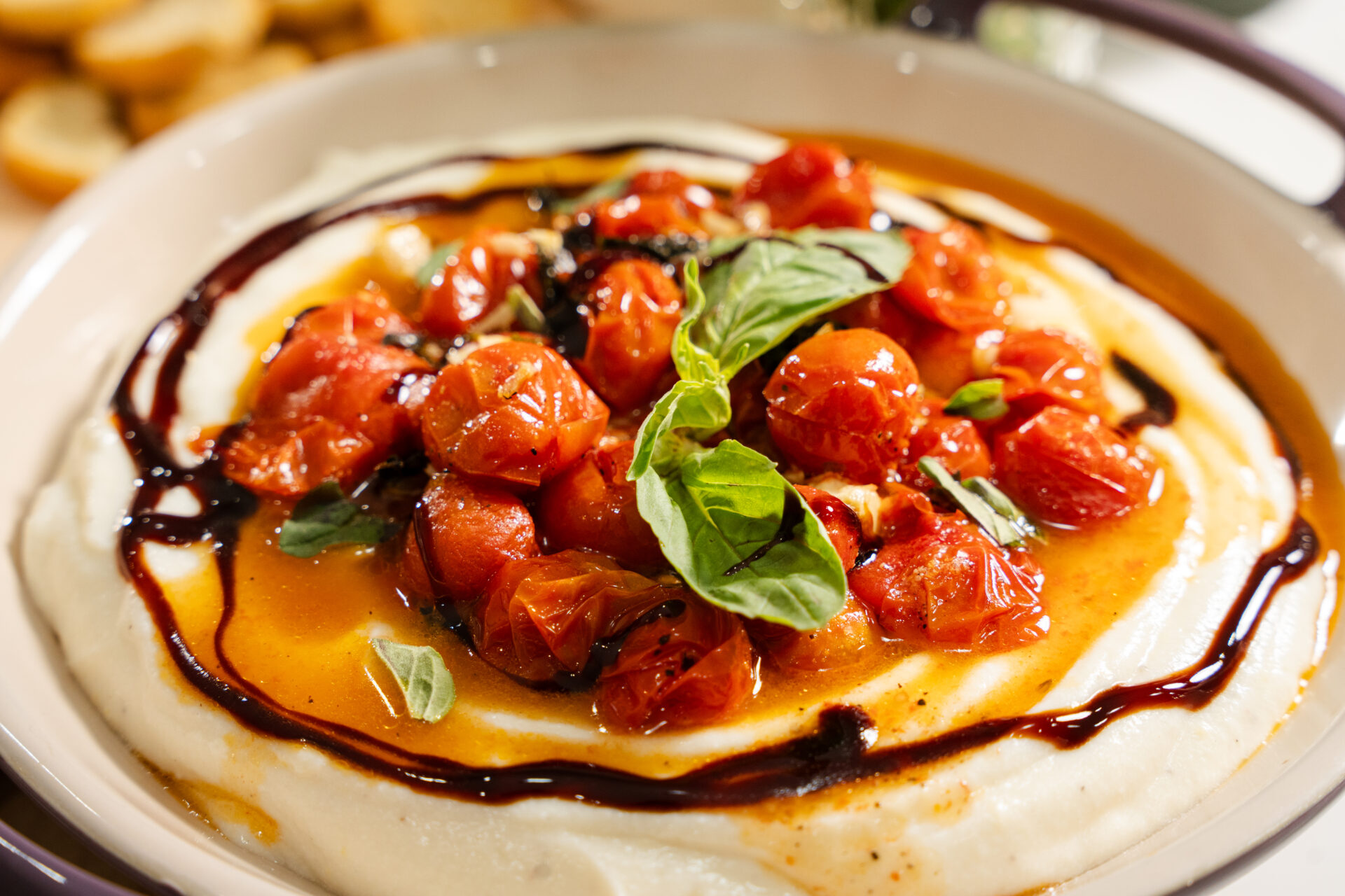 Miceli's Whipped Ricotta and Cherry Tomato Dip - Sauced by Sunday